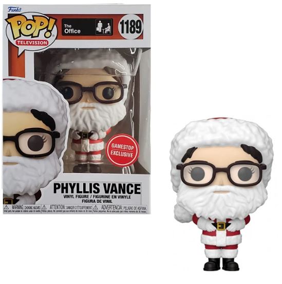 Funko Pop Television: The Office- Phyllis Vance (Santa Claus)(GameStop ...